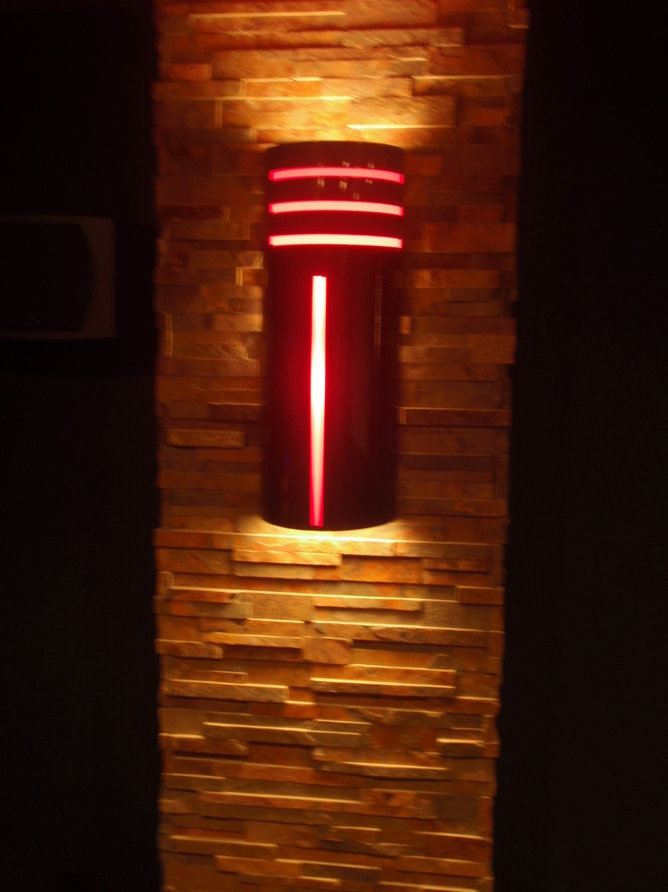 media room - Modern - Home Theater - Portland - by Linda Florio ...