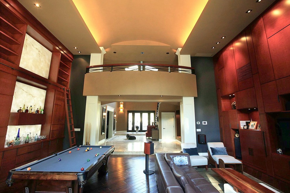 Media room - Modern - Home Theater - Los Angeles - by SH interiors | Houzz