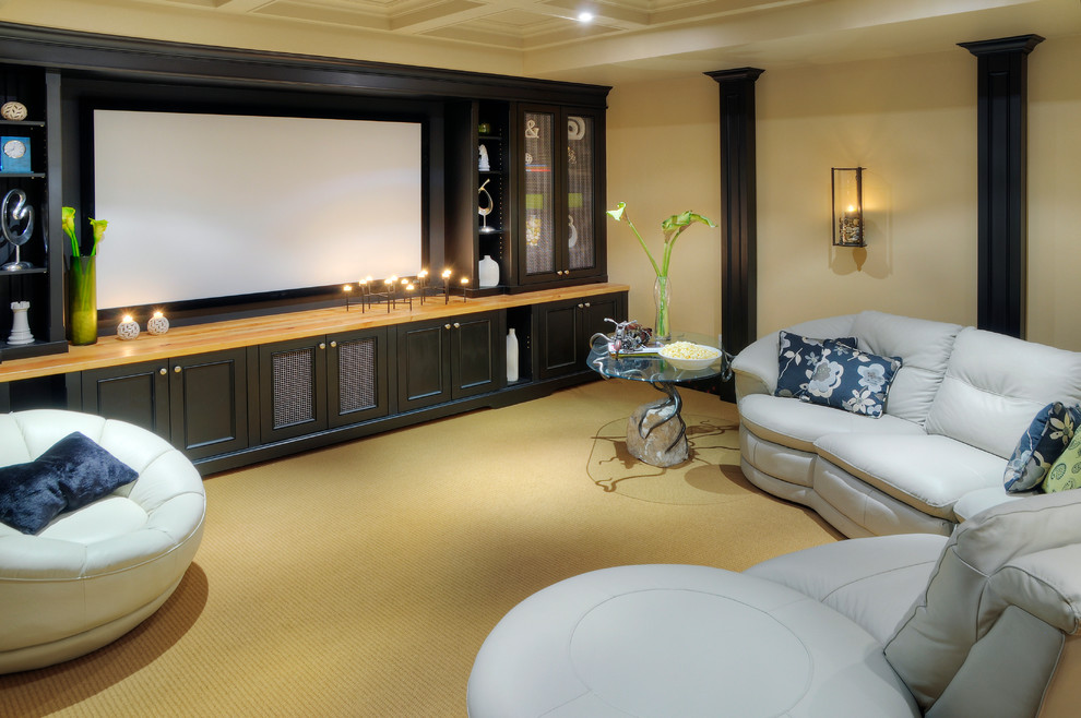 Media Room - Contemporary - Home Theater - Toronto - by Shouldice Media ...
