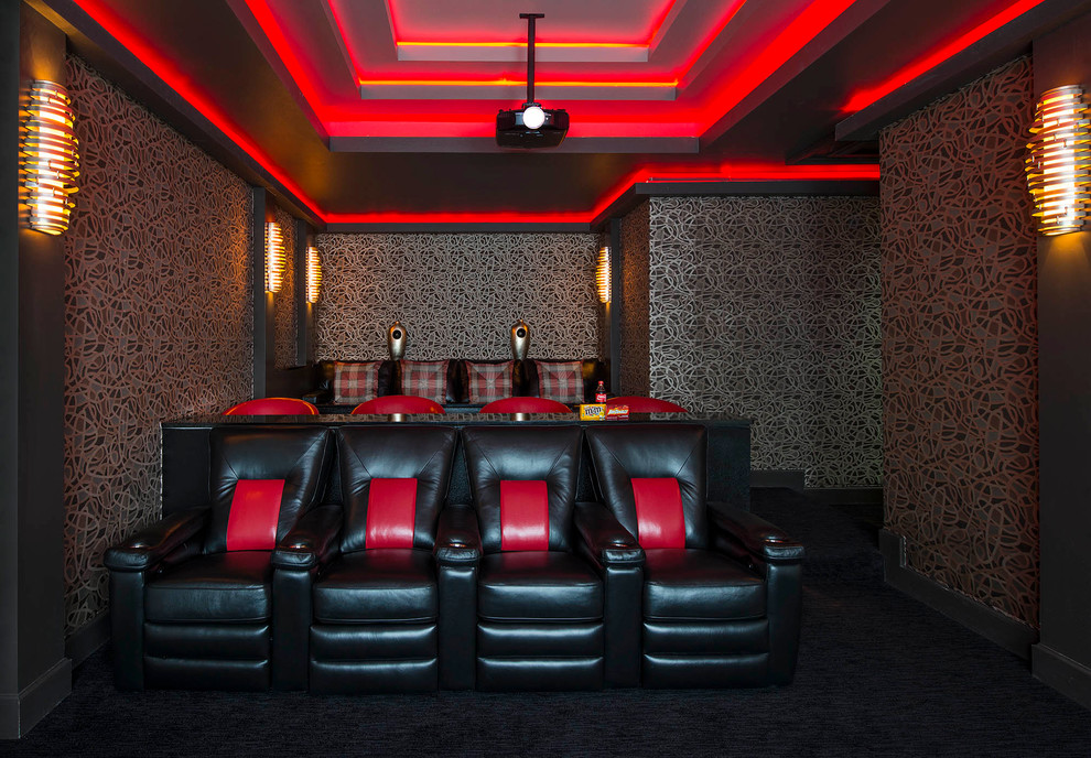Modern Luxe - Contemporary - Home Theater - Dallas - by AVID Associates ...