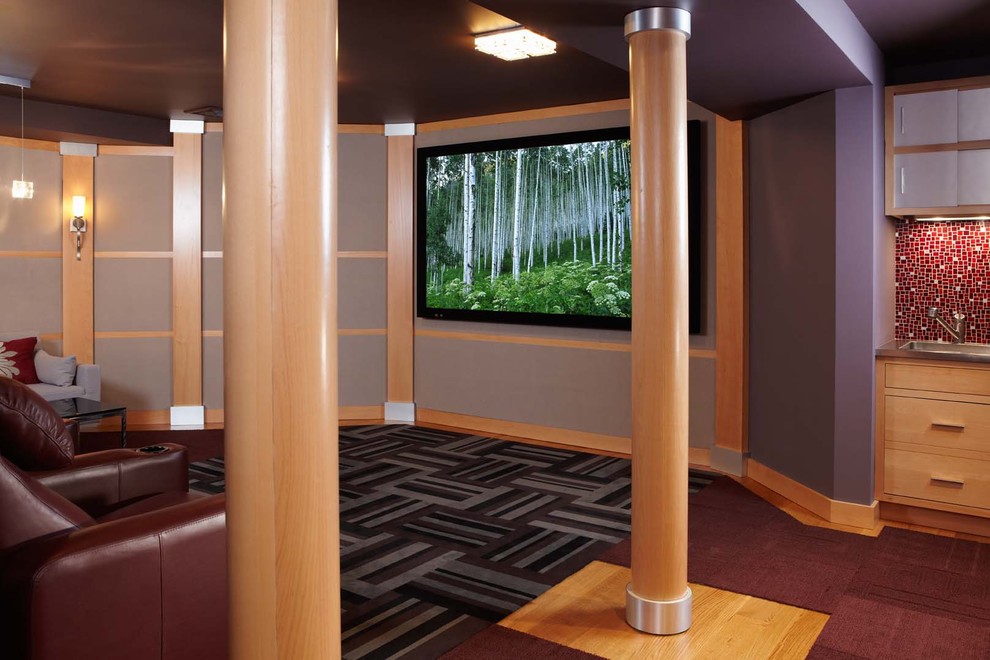 Modern Theater - Modern - Home Theater - New York - by Point One ...