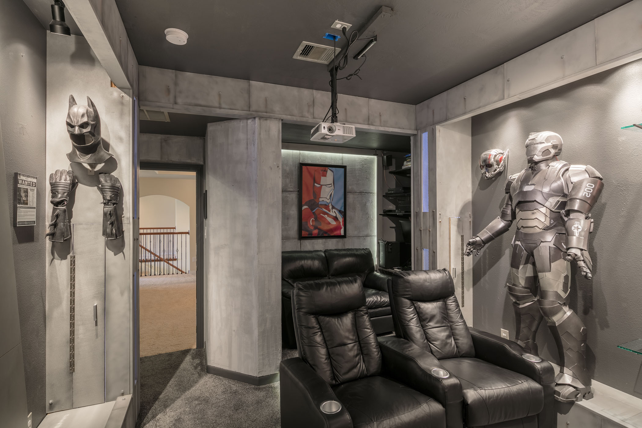 Action-Packed Industrial Bunker Room in Texas