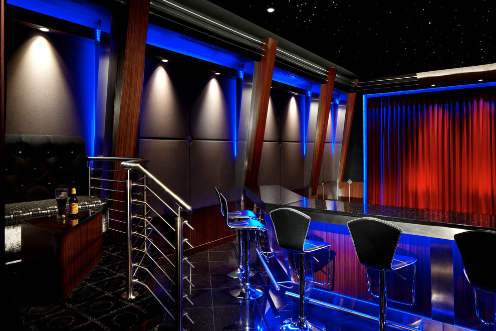 Nightclub Lounge Custom Theatre - Modern - Home Theater - New York - by ...