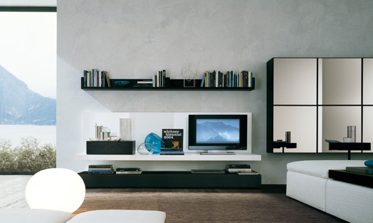 Open wall unit - Contemporary - Home Theater - Chicago - by Jesse ...
