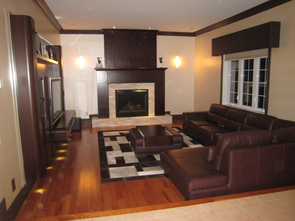 Plasma wall unit with motorised bracket - Contemporary - Home Theatre ...