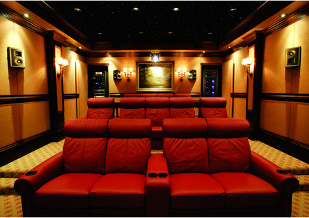 Red Theater Ideas - Home Theater - Tampa - by A Sound Decision Inc. | Houzz