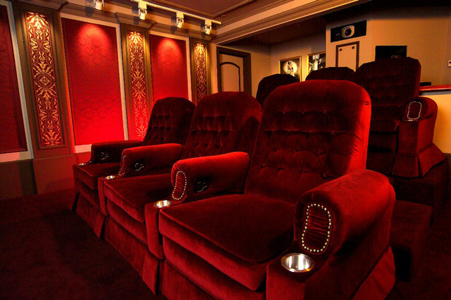 Red Theater Ideas - Classique - Salle de Cinéma - Tampa - par A Sound ...