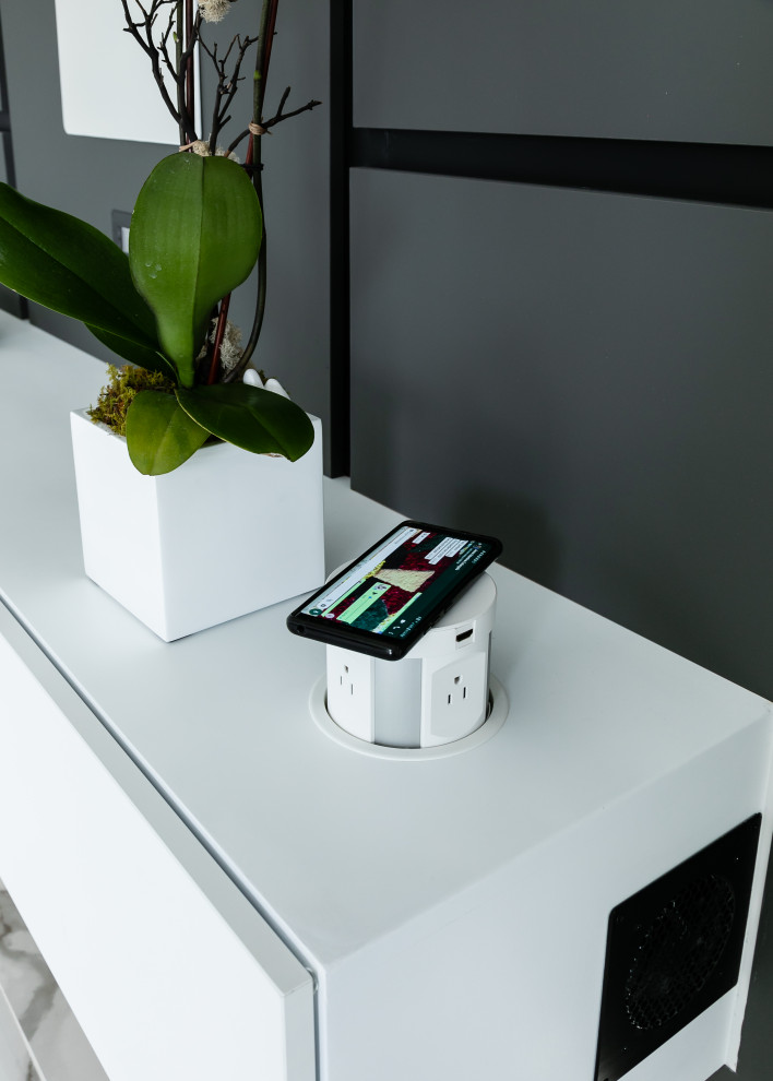 Simple and Sophisticated TV Wall Panel - Contemporary - Home Theater ...