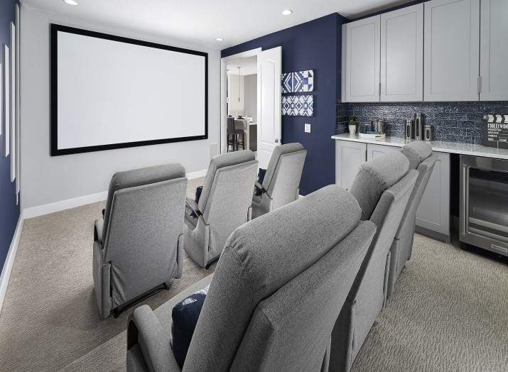 Statuesque Contemporary - Contemporary - Home Theater - Orlando - by ...
