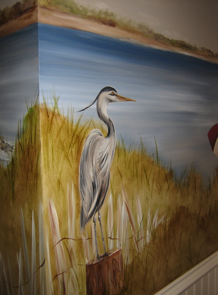 Summertime mural - Eclectic - Home Theater - Chicago - by DISTINCTIVE ...