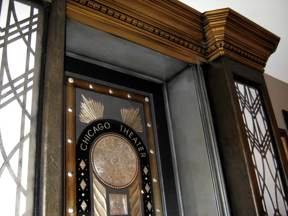 Theater Entryway - Eclectic - Home Theater - Chicago - by DISTINCTIVE ...