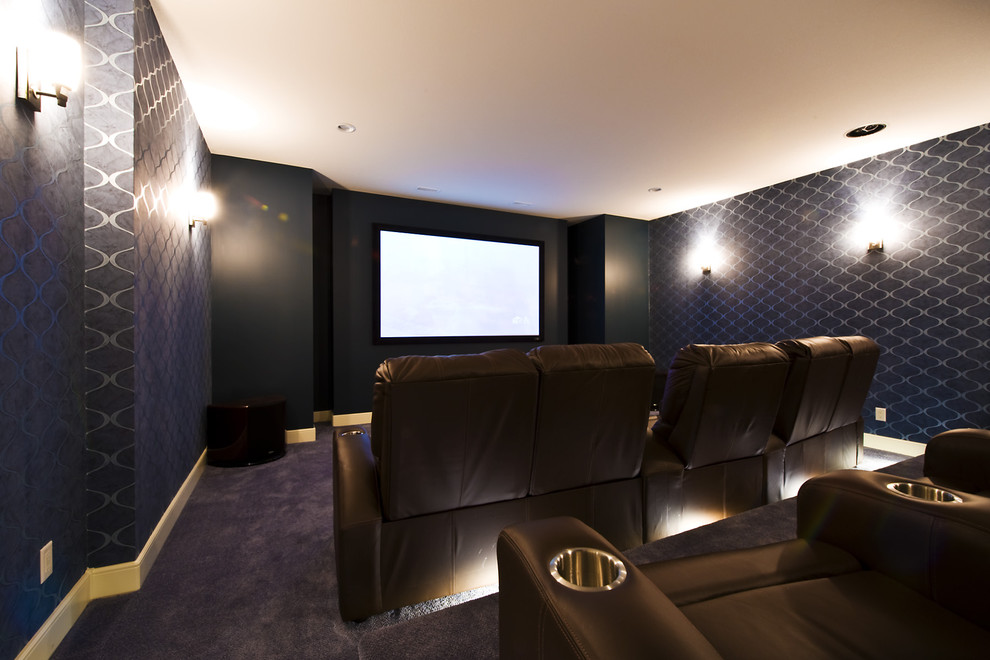 Theatre Room - Contemporary - Home Theater - Vancouver - by Begrand ...