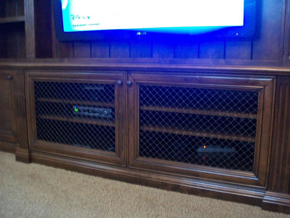 Wall Unit - Traditional - Home Theater - Los Angeles - by CustomBuilt ...