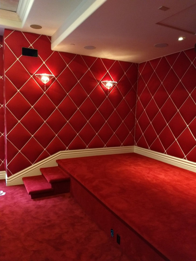 Wall Upholstery - Home Theater - Orange County - by Precision Wallcovering and Painting | Houzz