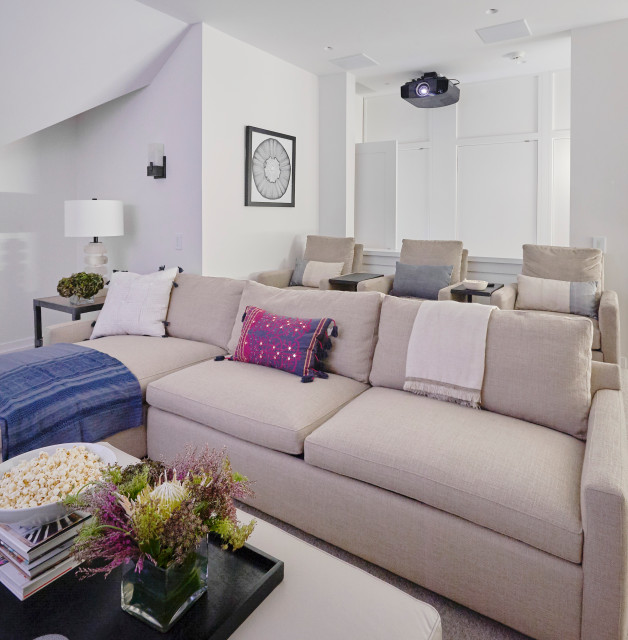 Westport CT Modern Beach House - Coastal - Home Cinema - New York - by ...