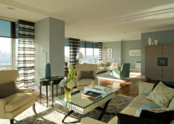 Window Treatments - Modern - Home Theater - Philadelphia - by Mary ...