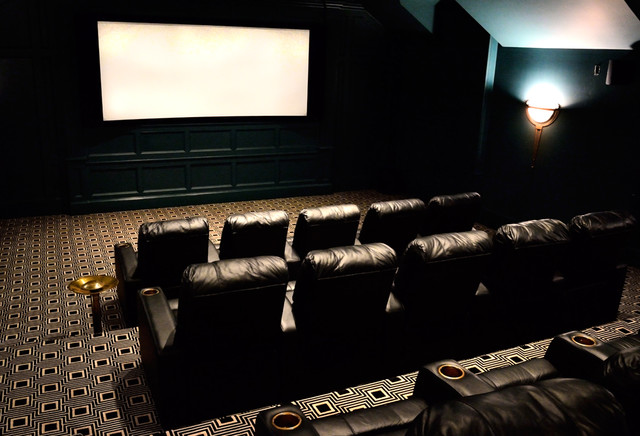 Woodlands Lake House - Transitional - Home Theatre - Houston - by ...