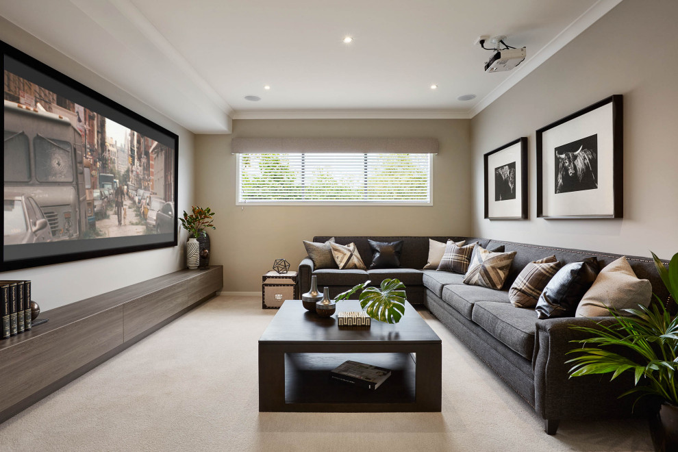 Granada Residence - Contemporary - Home Theater - Melbourne - by ...