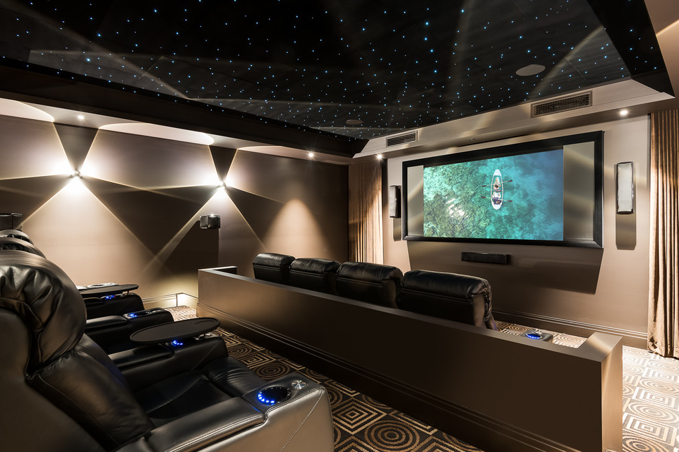 Modern Interiors - Contemporary - Home Theater - Gold Coast - Tweed ...
