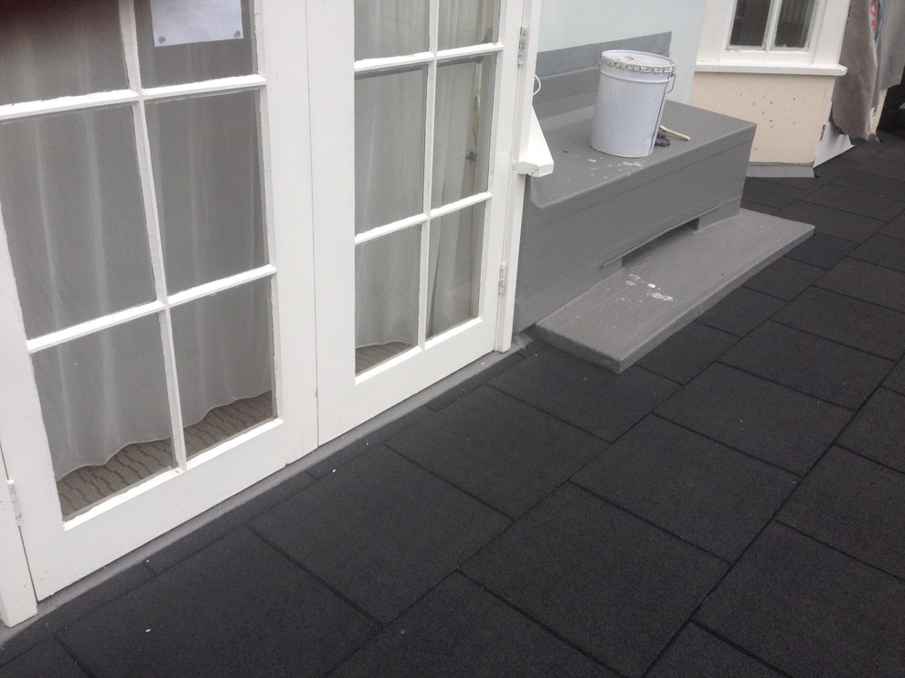Balcony tile installation Tenby South Wales - Modern - Exterior - Other ...