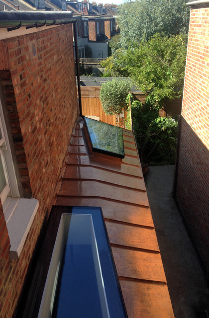 Bronzed Copper Roof Extension - Contemporary - House Exterior - London ...