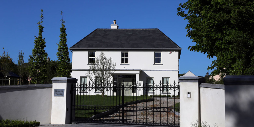 Contemporary New build house with traditional detailing - Traditional ...