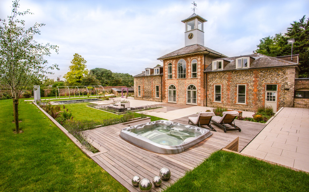Contemporary Symmetrical Garden - Farmhouse - Exterior - Other - by ...