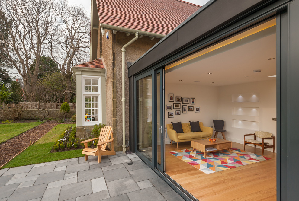Contemporary zinc clad extension Edinburgh - Contemporary - House ...