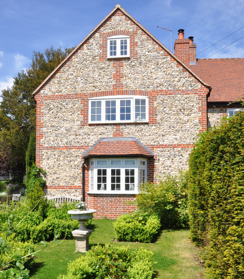 Flint and brick detailing - Traditional - Exterior - Buckinghamshire ...