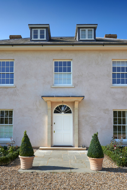 Front Door and Render - Contemporary Georgian House - Traditional ...