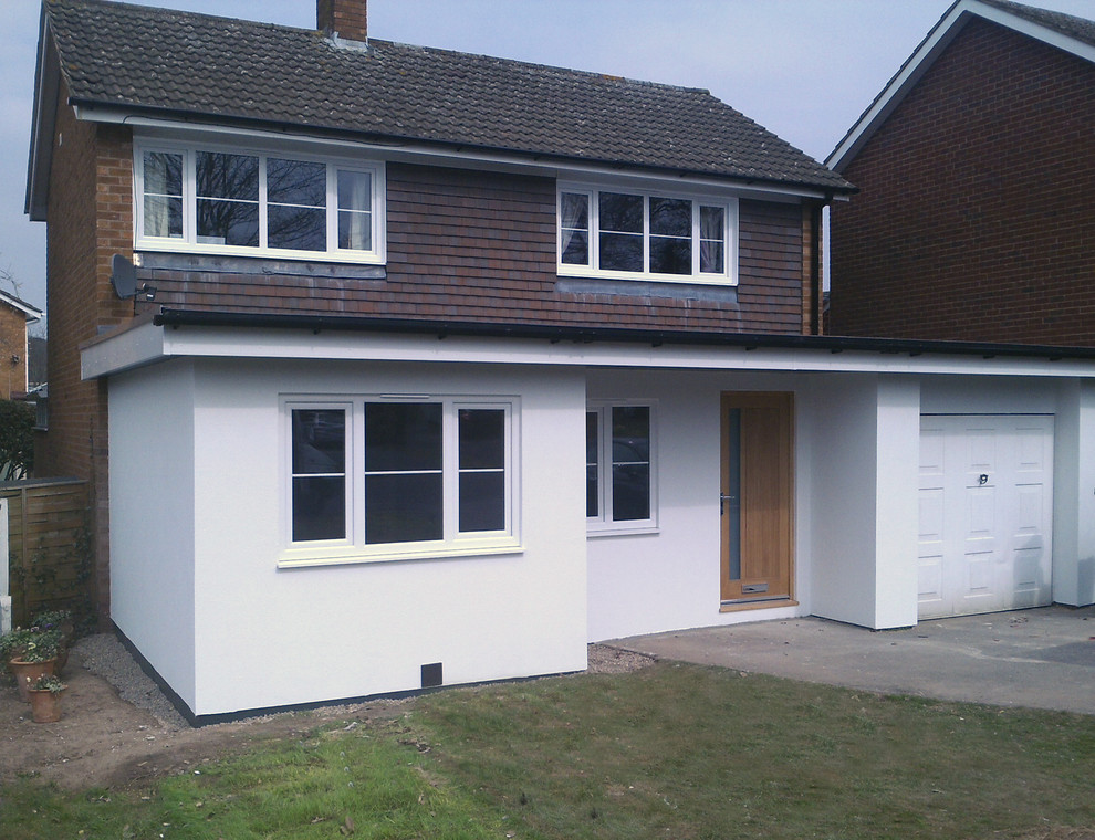 Front Extension with Integrated Garage - Contemporary - Exterior ...