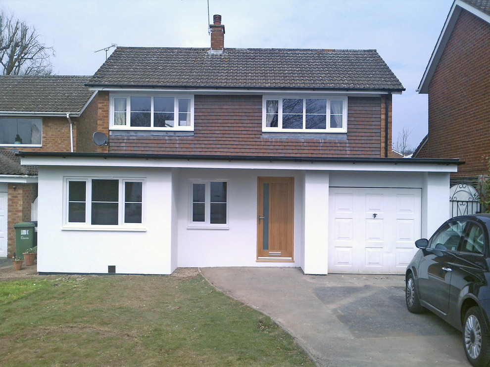 Front Extension with Integrated Garage - Contemporary - Exterior ...