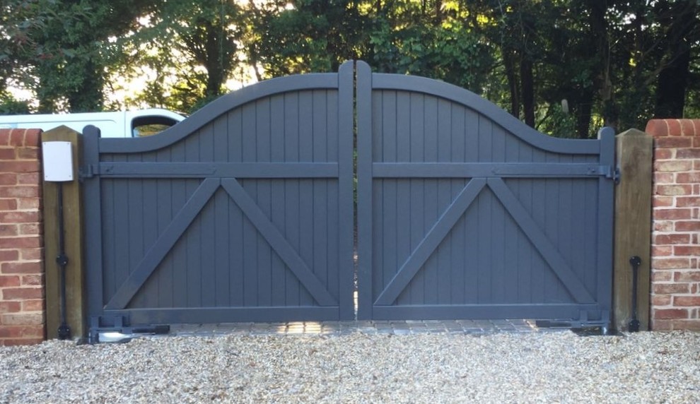 Fully Boarded Wooden Gates - Traditional - Exterior - Surrey - by ...
