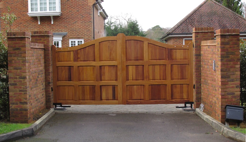 Fully Boarded Wooden Gates - Traditional - House Exterior - Surrey - by ...