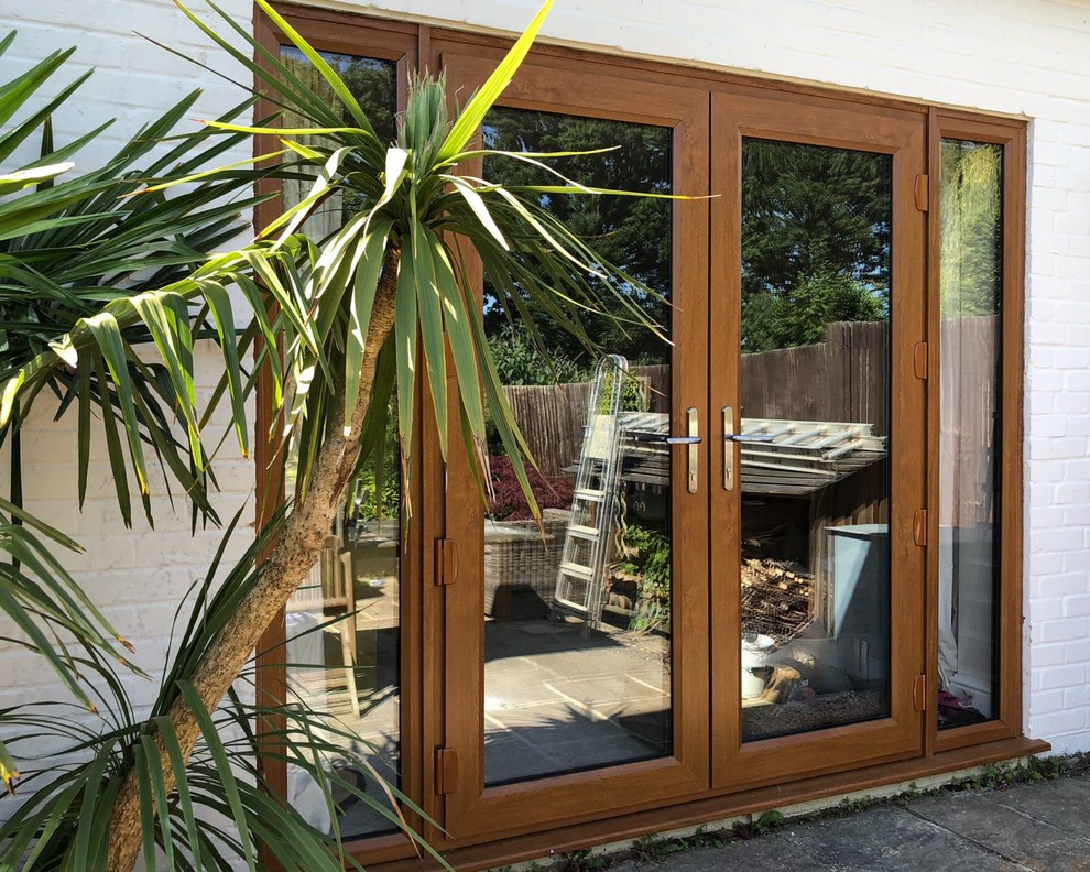 Golden Oak uPVC French Doors - Contemporary - Exterior - Surrey - by ...