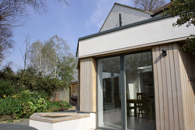 Grove House - Timber and render extension - Modern - Exterior - Other ...