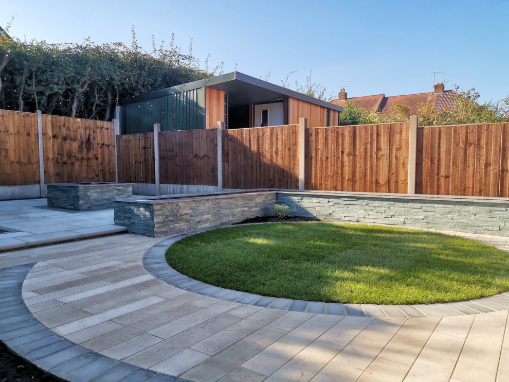 Indian sandstone driveway - Modern - Exterior - Other | Houzz