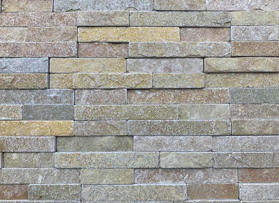Kebur Tumbled Yellow Limestone Cladding - Rustic - Exterior - Hampshire ...