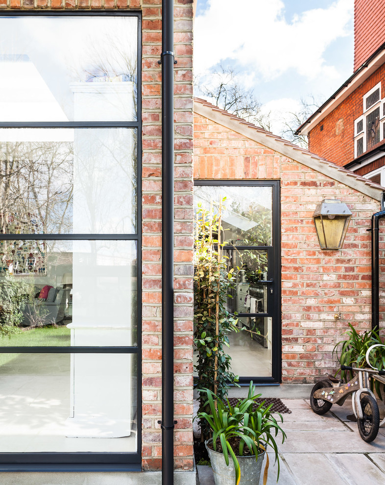 Large format steel doors and screen - Contemporary - Exterior - London - by Perla Windows Ltd ...