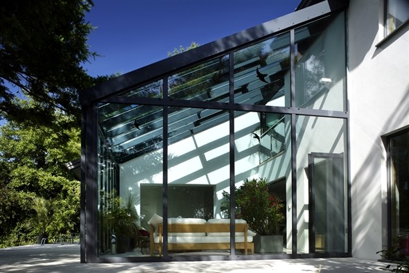 Lean-to glass room - Contemporary - House Exterior - Devon - by Whidown ...