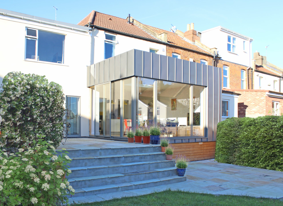 Metal clad extension and remodelling in North Bristol - Contemporary ...