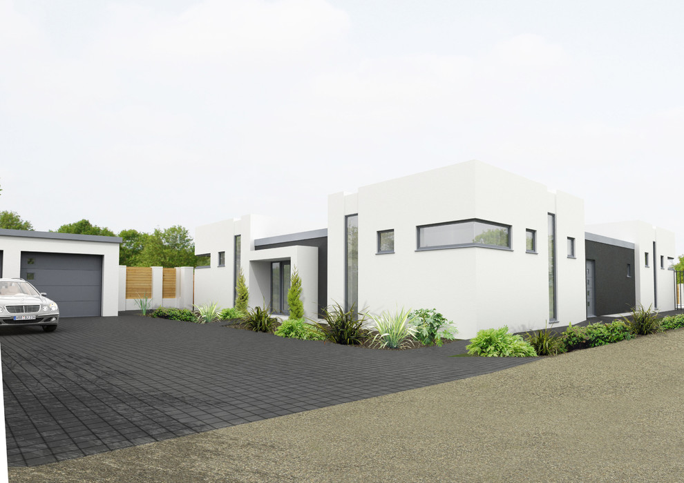Modern Contemporary New Build Home in Nottigham - Modern - Exterior ...