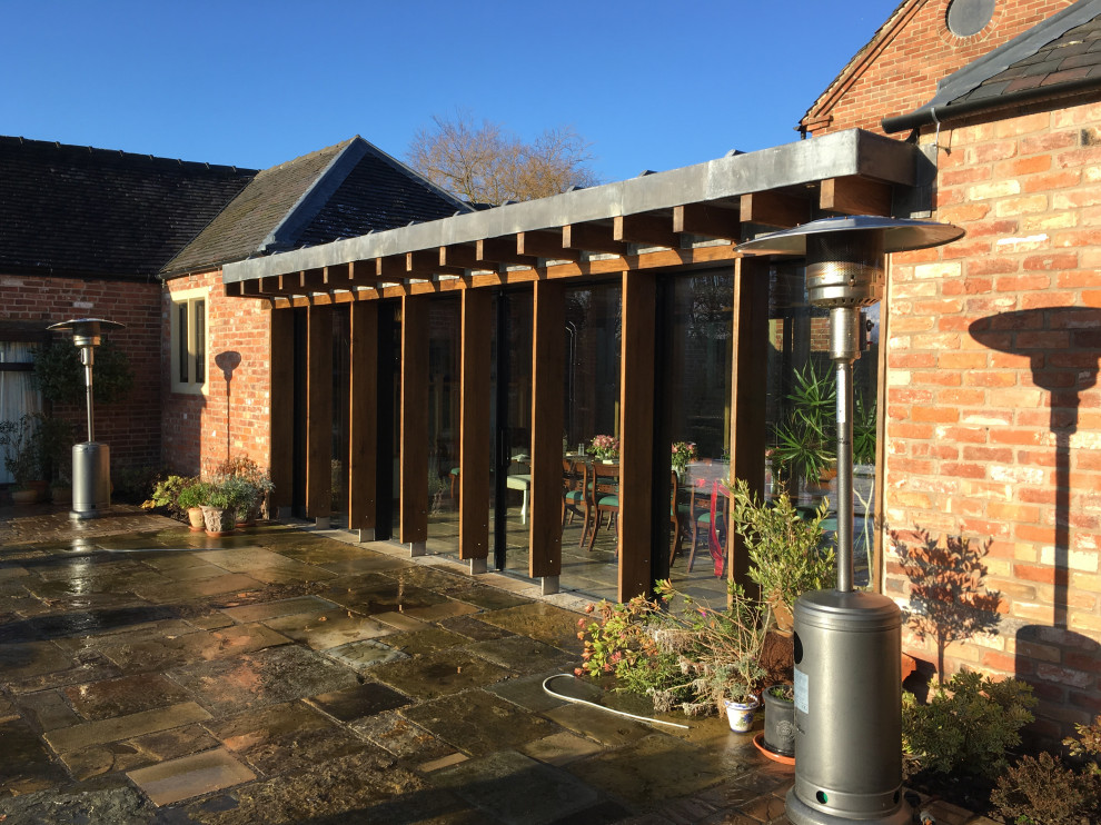 Modern Extension to Barn Conversion on Historic Site - Contemporary ...