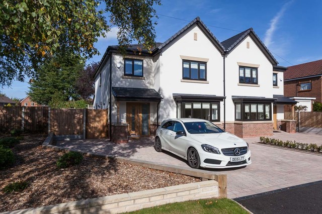 New Build Semi-Detached Home in Cheshire - Moderne - Façade - Cheshire ... New Build Semi-Detached Home in Cheshire - Moderne - Façade - Cheshire ...