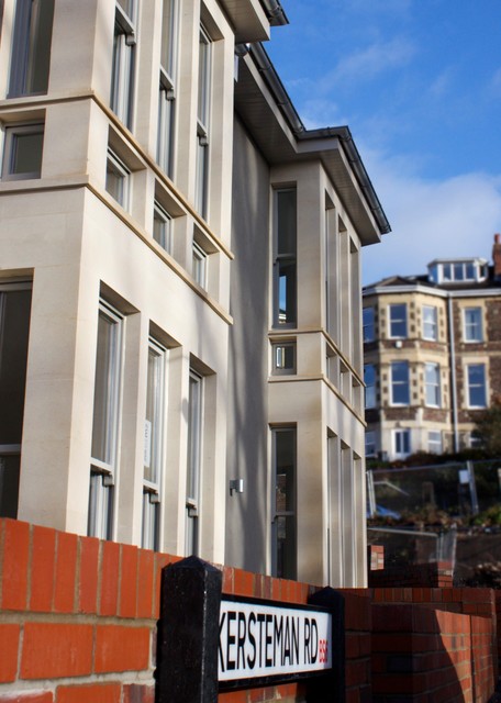 New build timber framed semi-detached houses - Contemporary - House ...