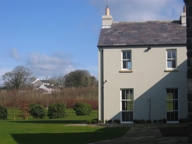 Newly Built Rendered Cottage with Stone Constructed Wings and ...
