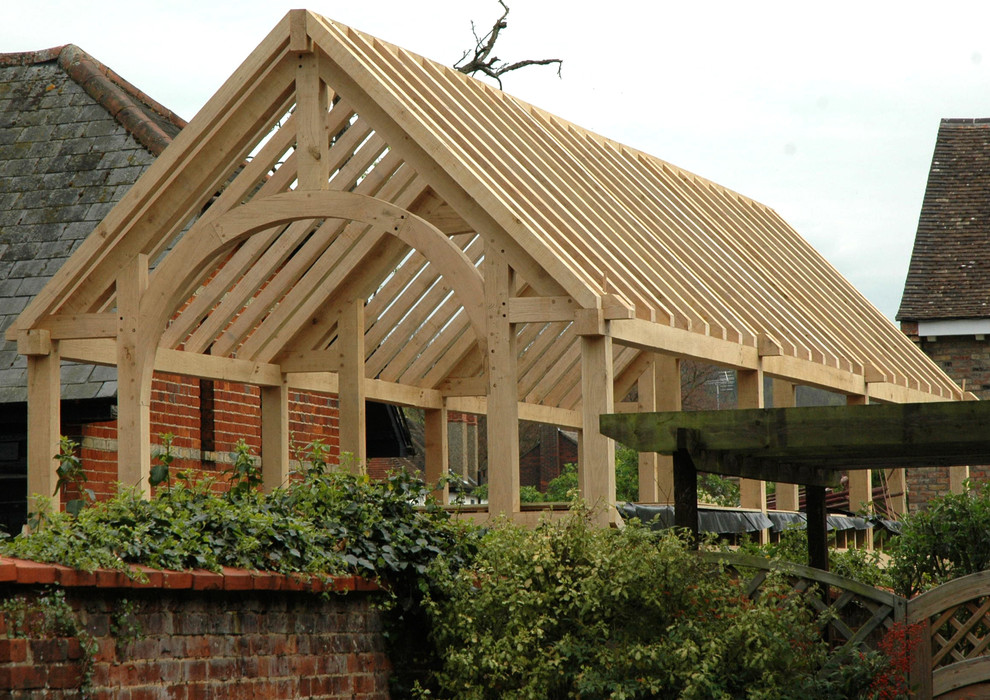 Oak Frames - Traditional - House Exterior - Oxfordshire - by English ...