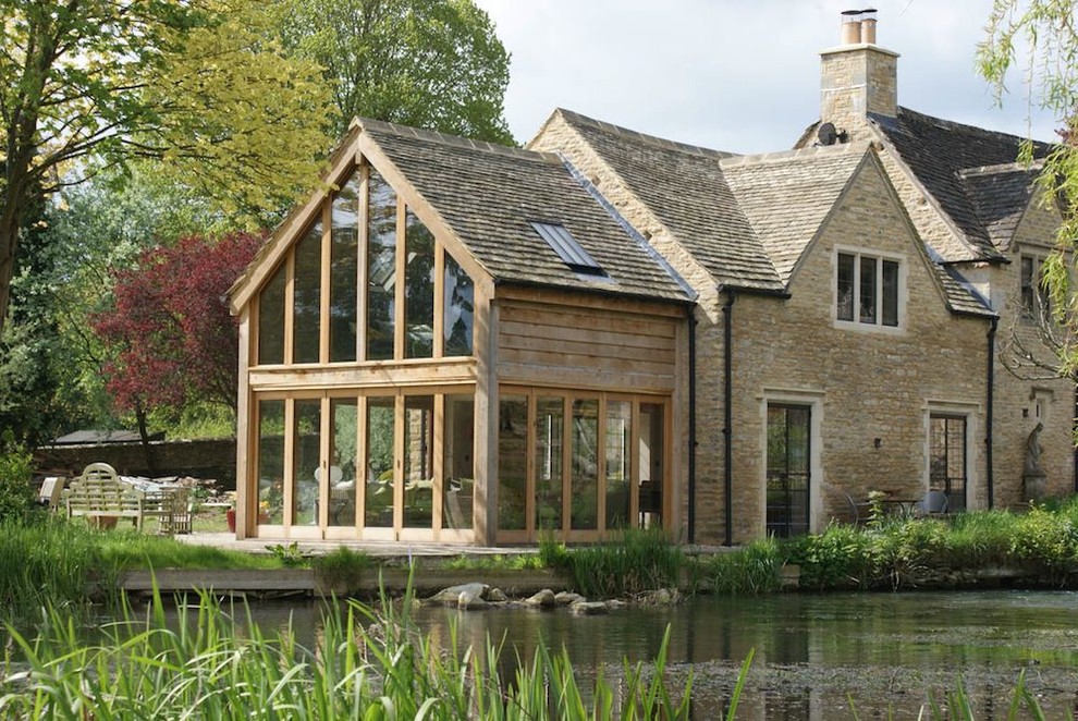 old mill house - Extension river view - Classique - Façade ...