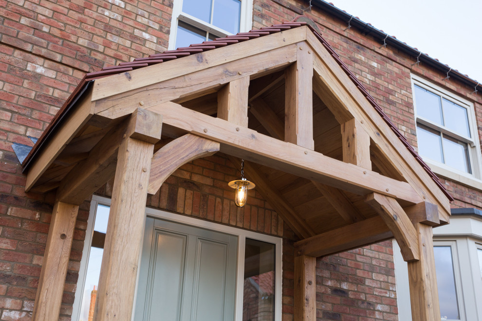 Porch for new build in Alne - Exterior - Other - by Oak By Design | Houzz