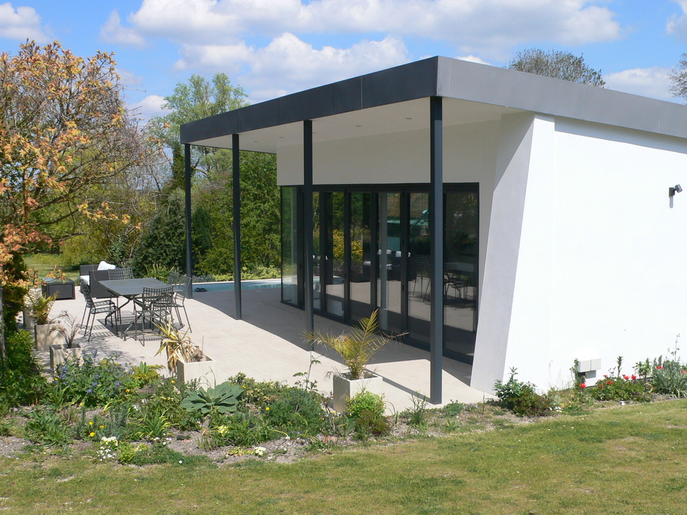 Projecting zinc roof canopy - Exterior - Oxfordshire - by RPA ...